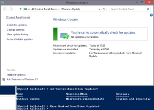 Quick tip: Accessing the Control Panel from PowerShell – Communary